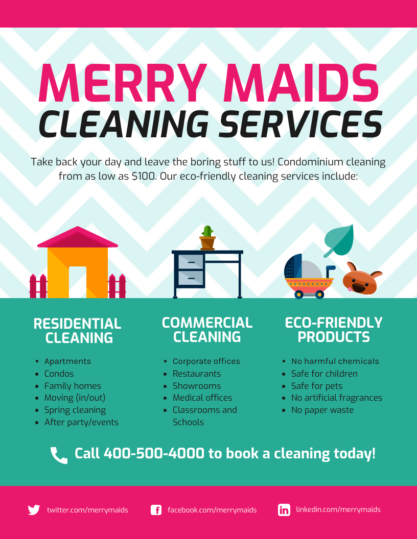 Commercial Cleaning Flyer Templates