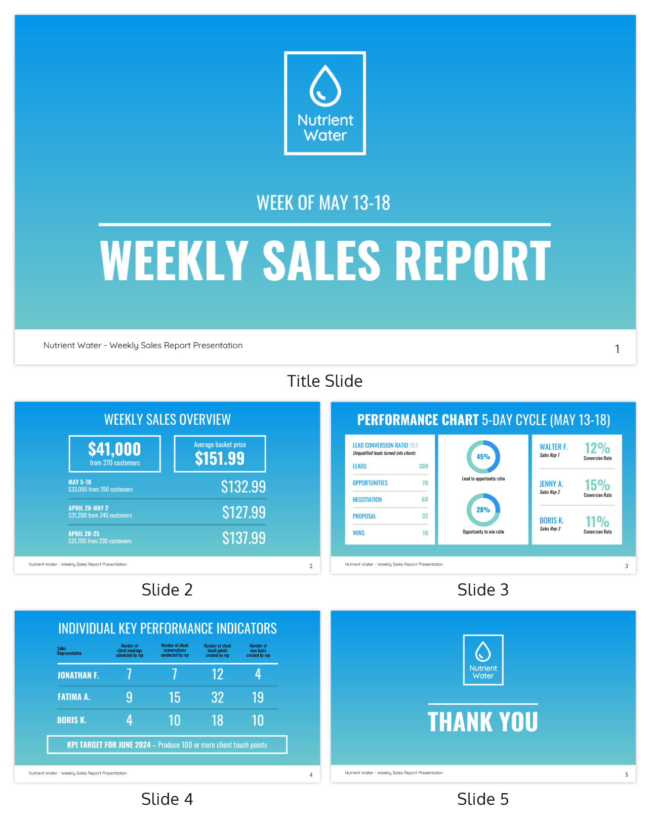 Weekly Sales Report Venngage