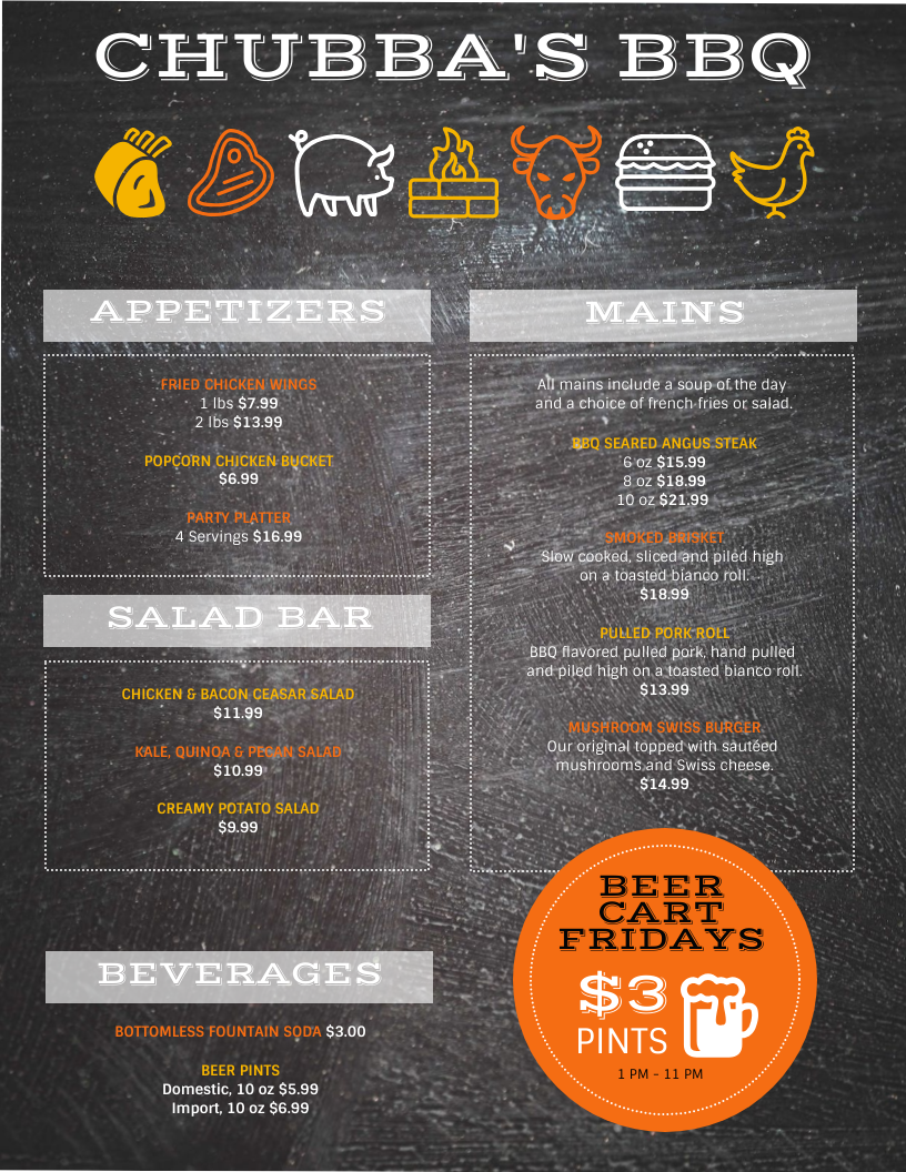 Bbq Menu Template Free Download Printable Templates