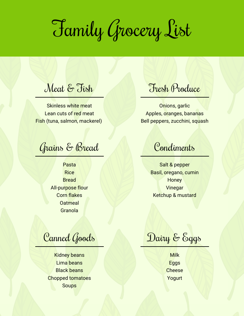 Food Grocery List Clearance Deals Save 43 Jlcatj gob mx