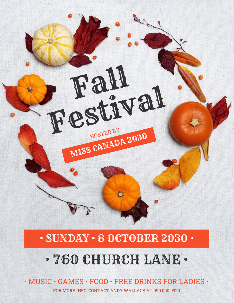Fall Festival Flyer Template