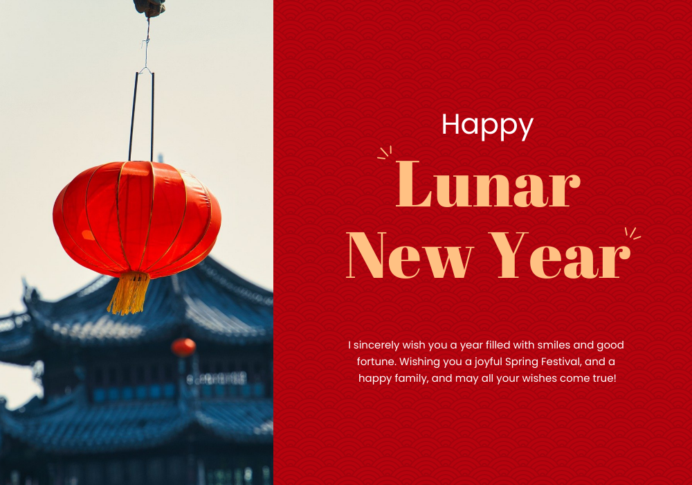 Chinese New Year Lantern Card