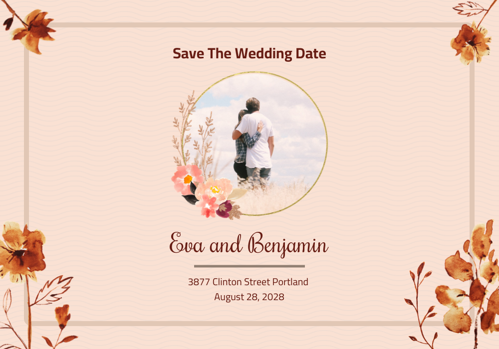 Bohemian Pastel Save The Date