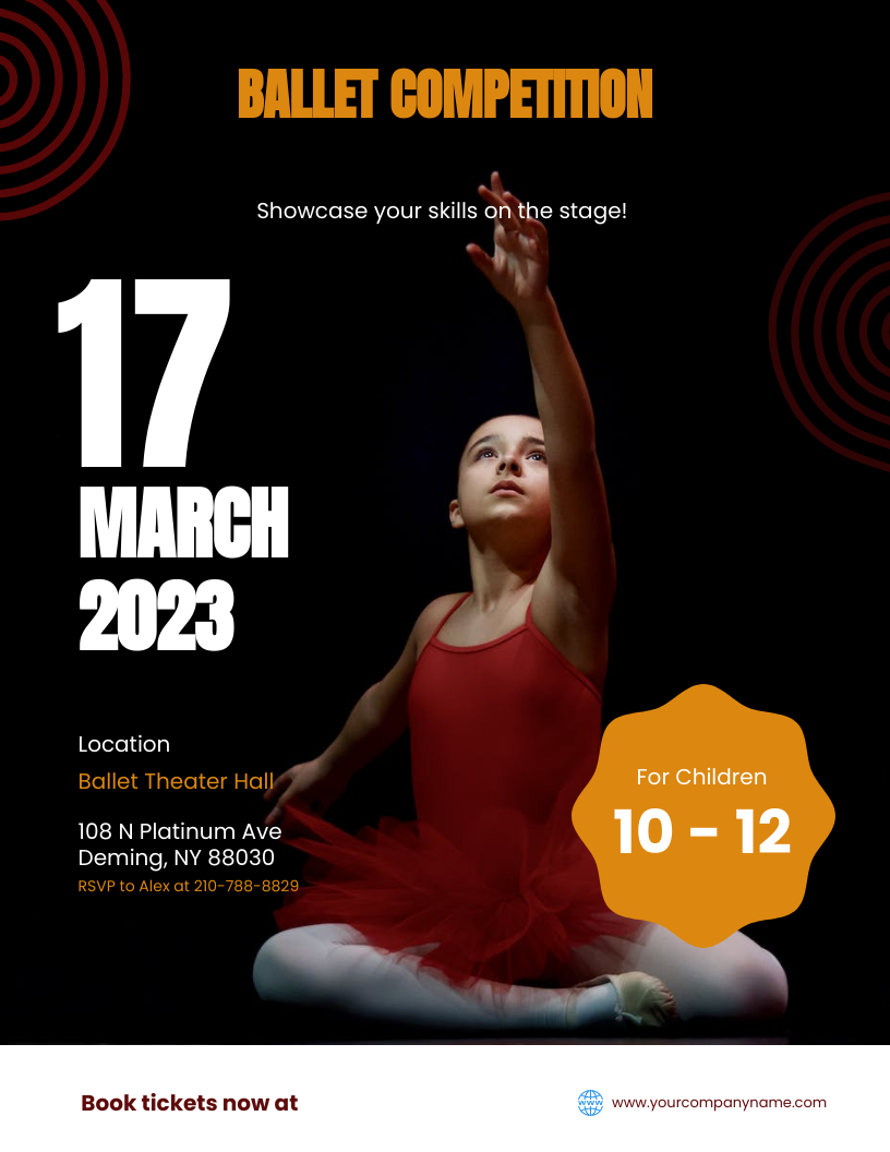 Black and Yellow Ballet Competition