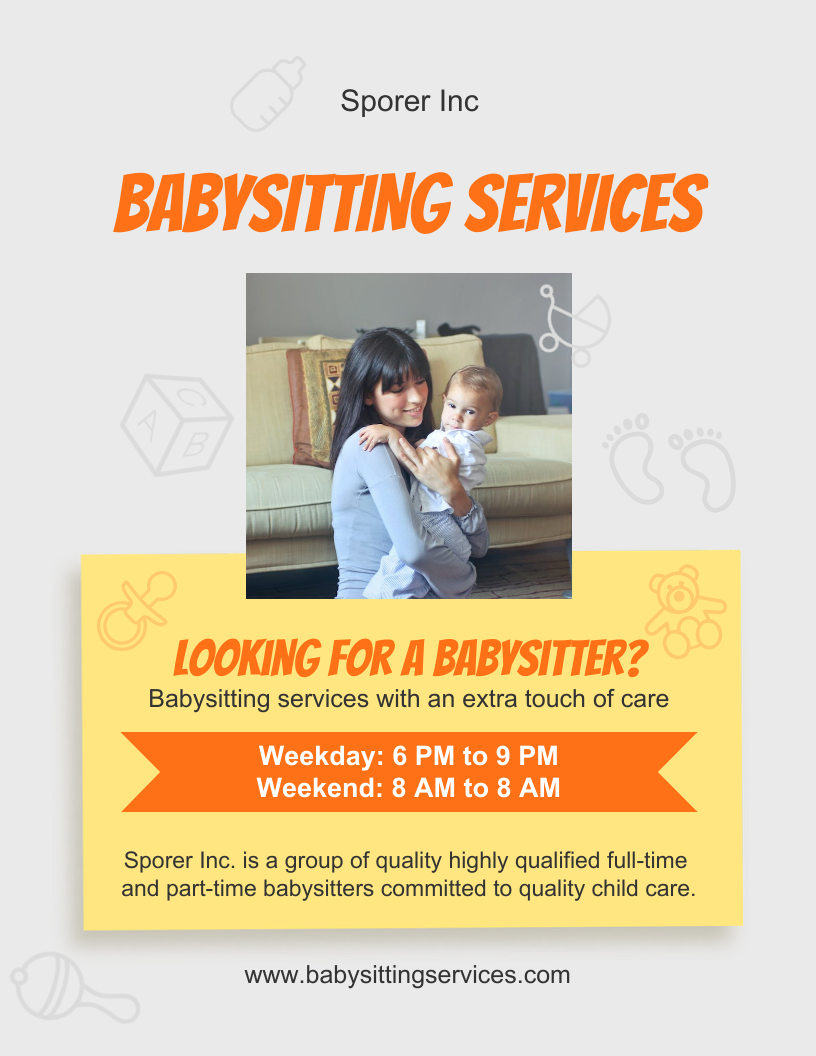Good Babysitting Flyer Ideas