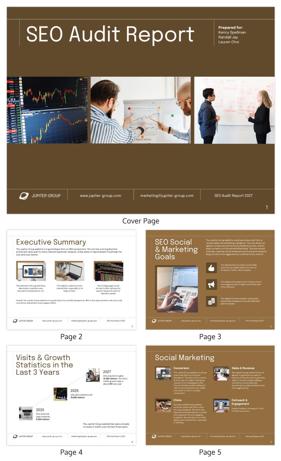SEO Audit Report Template Venngage