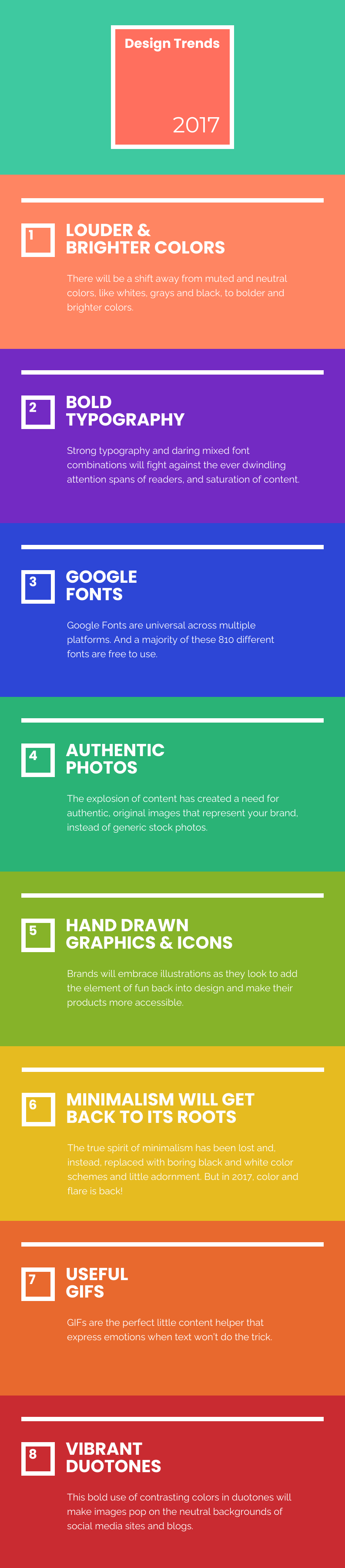 Colorful List Infographic Template Venngage