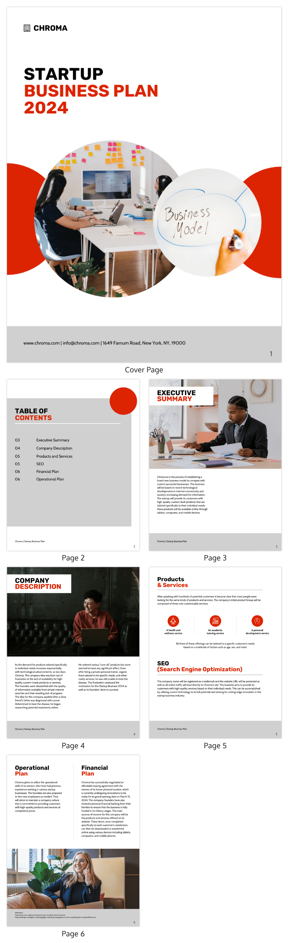 Startup Business Plan Template