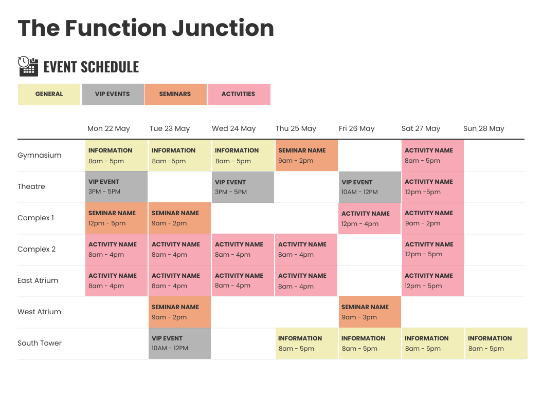 Event Project Timeline Venngage