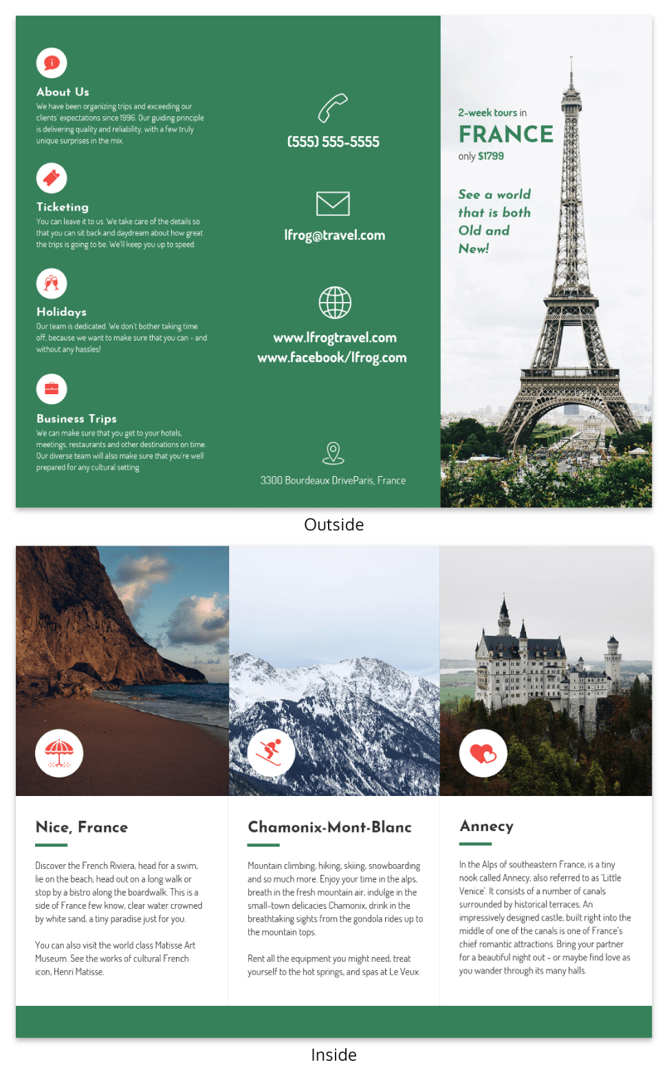 Travel Brochure Template For Students Awesome Professional Template 