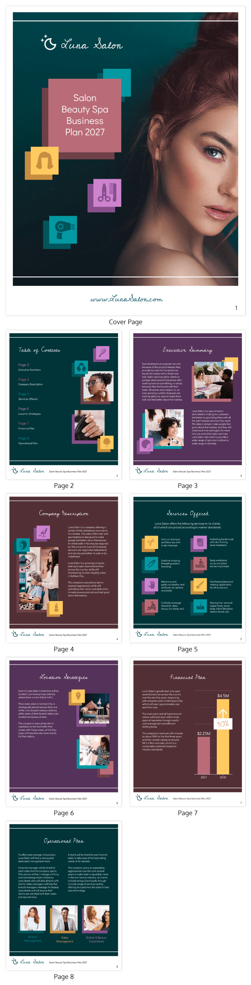 Salon Business Plan Template