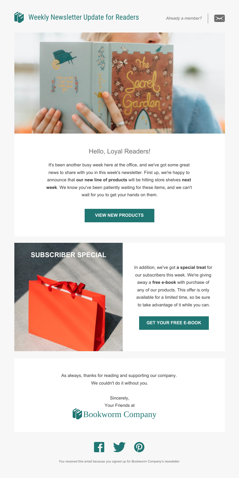 Weekly Newsletter Template