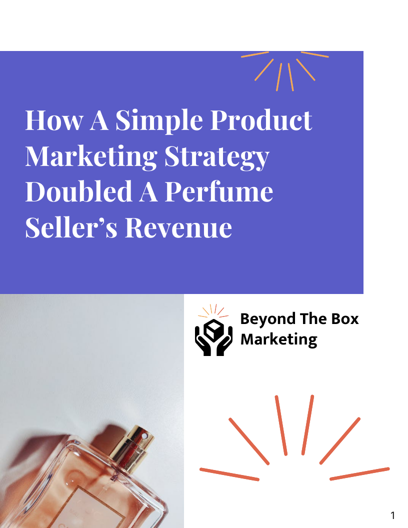 Pale Blue and Organge Product Case Study Template