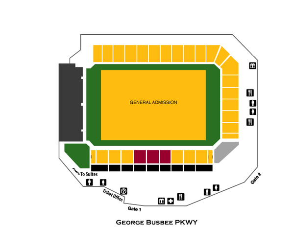 Fifth Third Bank Stadium at Kennesaw State, Kennesaw, Georgia ...