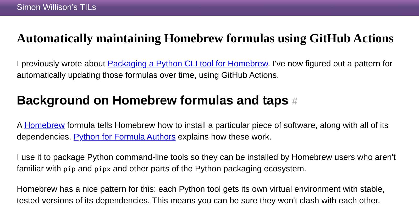 Automatically Maintaining Homebrew Formulas Using Github Actions 6602