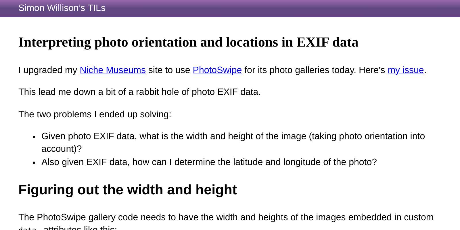 Interpreting photo orientation and locations in EXIF data | Simon ...