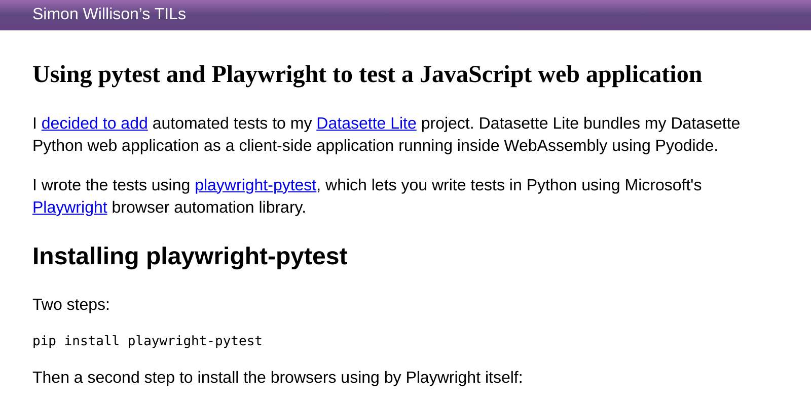 Using Pytest And Playwright To Test A Javascript Web Application 1895