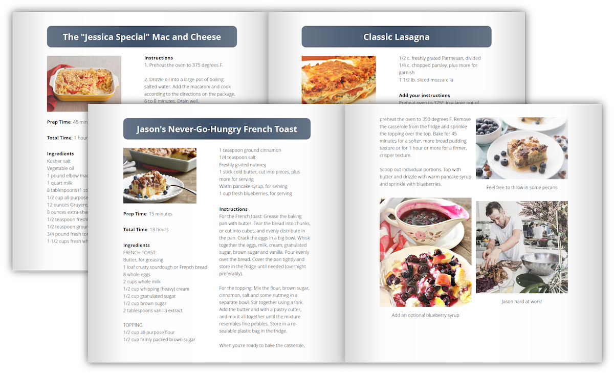 Collaborative Recipe Books | Newlywords