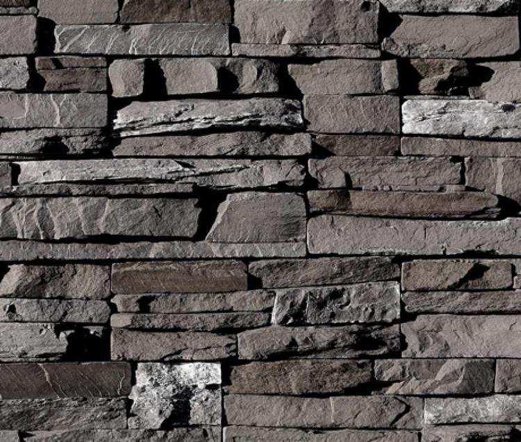Eldorado Stacked Stone Veneer Corners / Dark Rundle at Slegg Building ...
