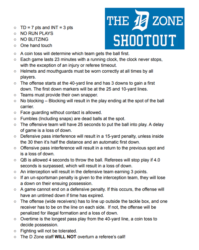 The D Zone 7on7 Shootout - The D Zone Football