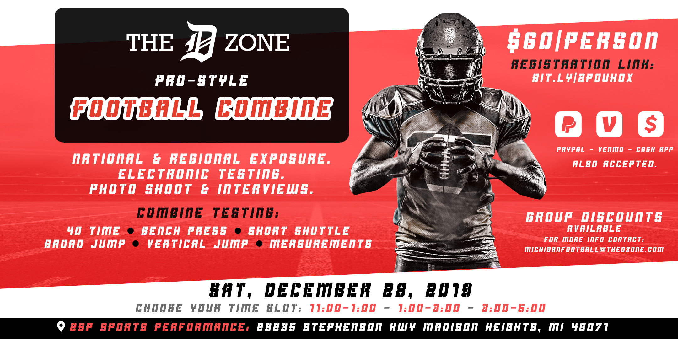 Registration is open for The D Zone Combine on December 28th, 2019 ...