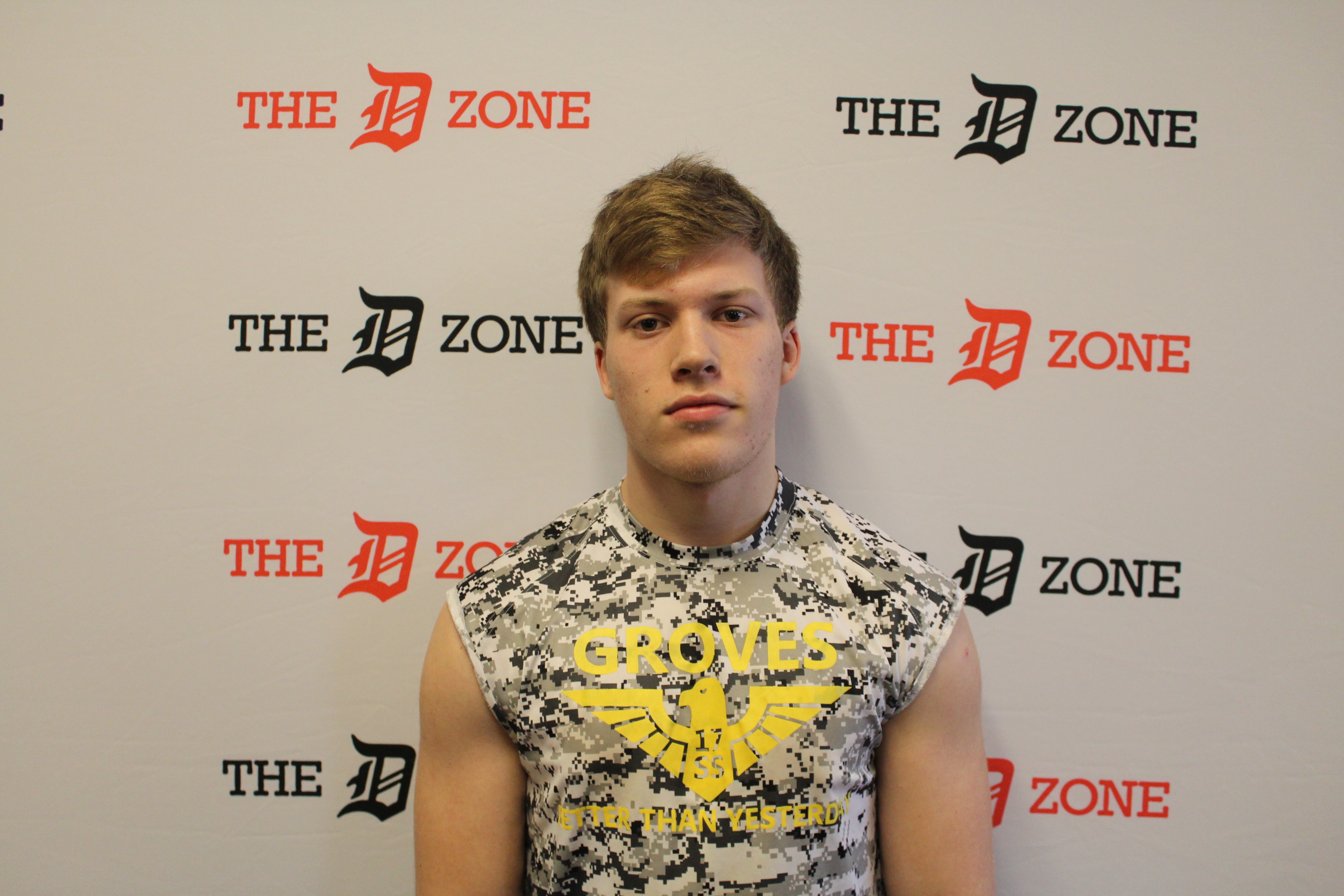 Birmingham Groves 2019 DE/OLB Charlie Riddle is visiting Wayne State ...
