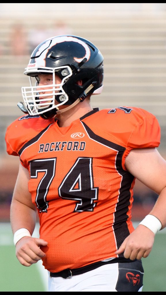 Rockford 2019 OL/DL Jonah Erickson is visiting Northwood this weekend ...