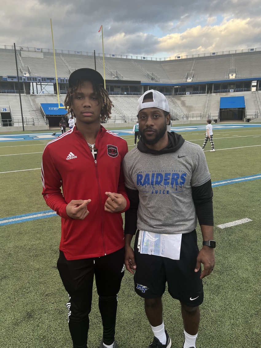 Ann Arbor Huron 2026 S/WR Angelo Rivera is visiting Akron on 03/15/2024 ...