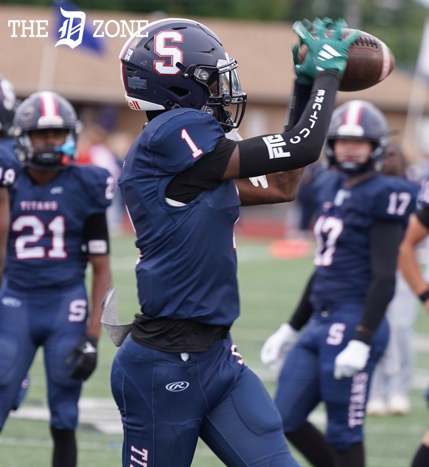Sterling Heights Stevenson 2026 WR/S Ronnie Hill (Iowa commit) was ...