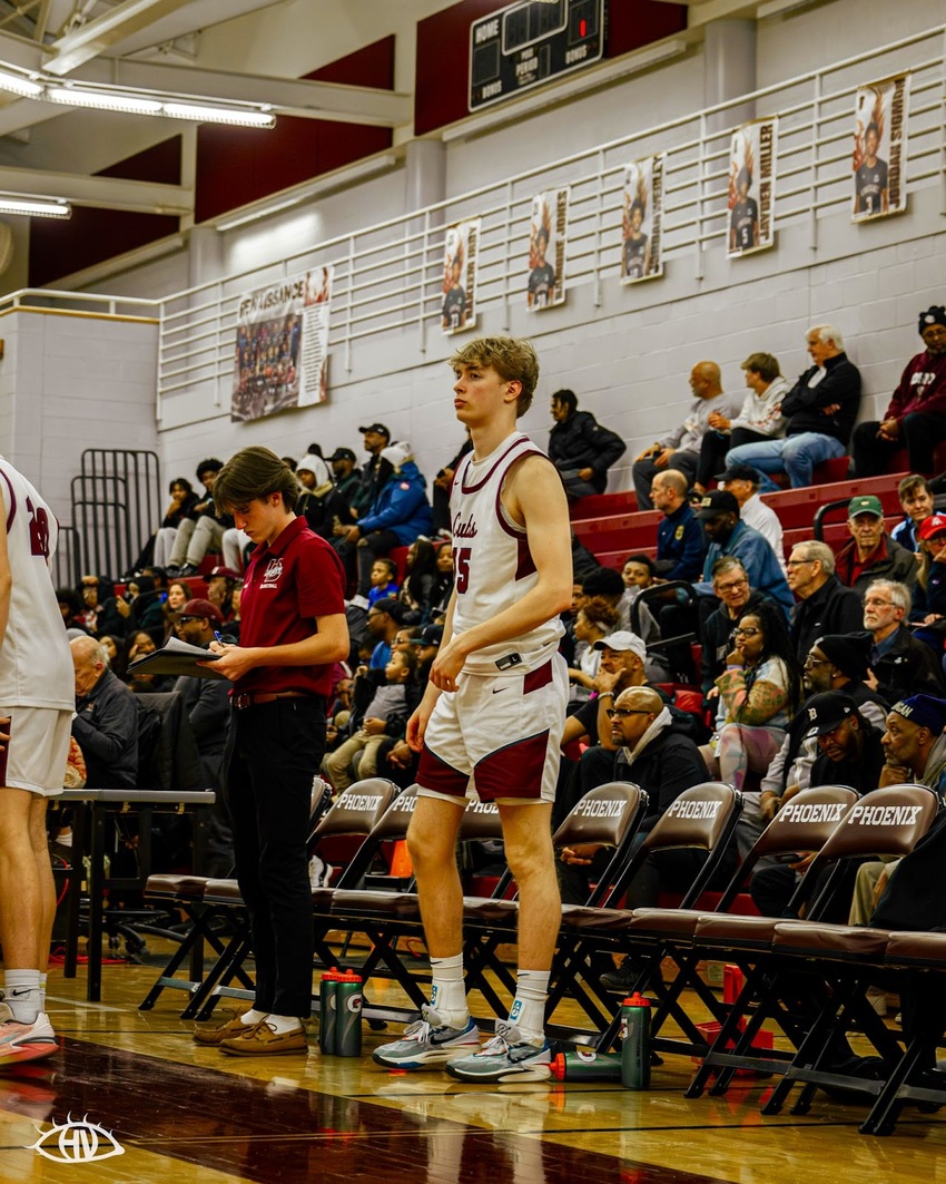 University of Detroit Jesuit 2026 SF Colin Langdon received a roster ...