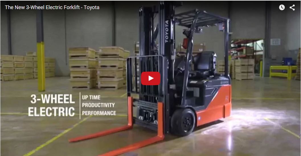 Toyota 3-Wheel Electric Forklift Official Video | Toyota Forklifts