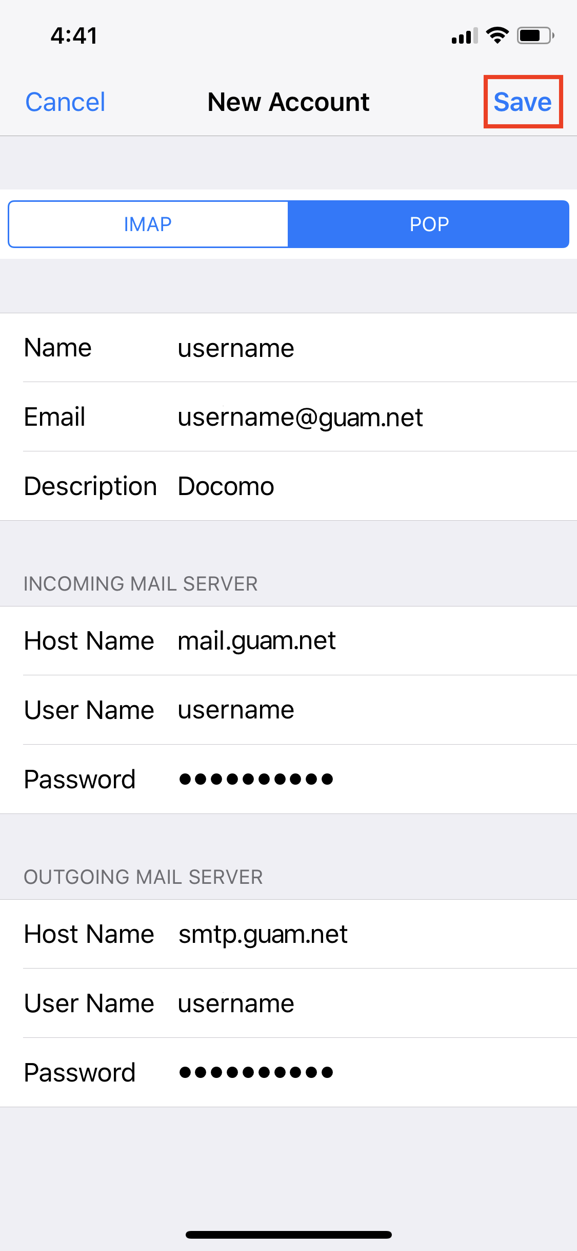 How do I set up my Email using Microsoft Outlook? FAQ - DOCOMO PACIFIC