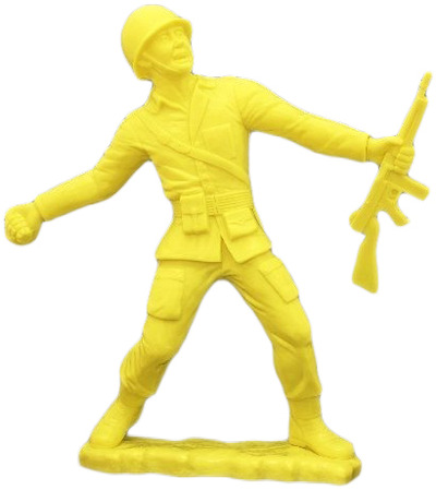 Big army man - yellow gid Big Army Man by Frank Ko... | Trampt Library