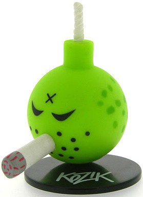 Mini bomb - green Kozik Bomb by Frank Kozik from T... | Trampt Library