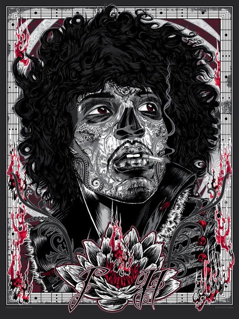 The voodoo child Screenprint by Rhys Cooper | Trampt Library