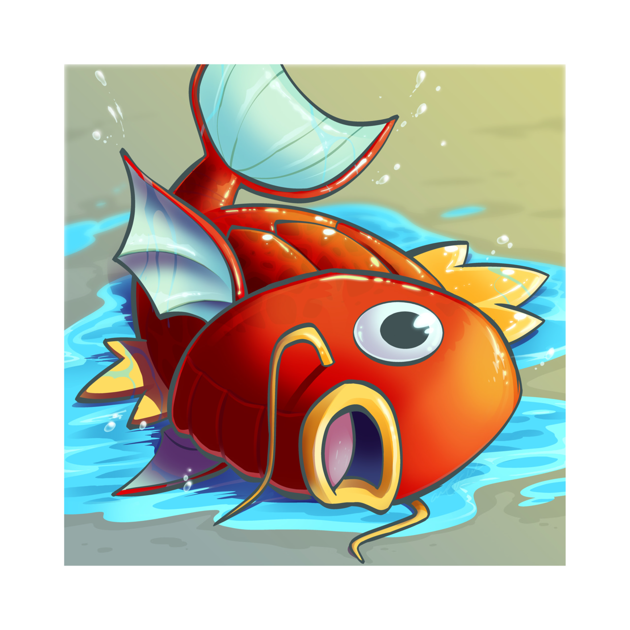 Magikarp Giclée (Art Print) by Anthony Clark | Trampt Library