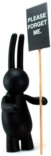 Please forget me - black Petit Lapin by Mr. Clement | Trampt Library