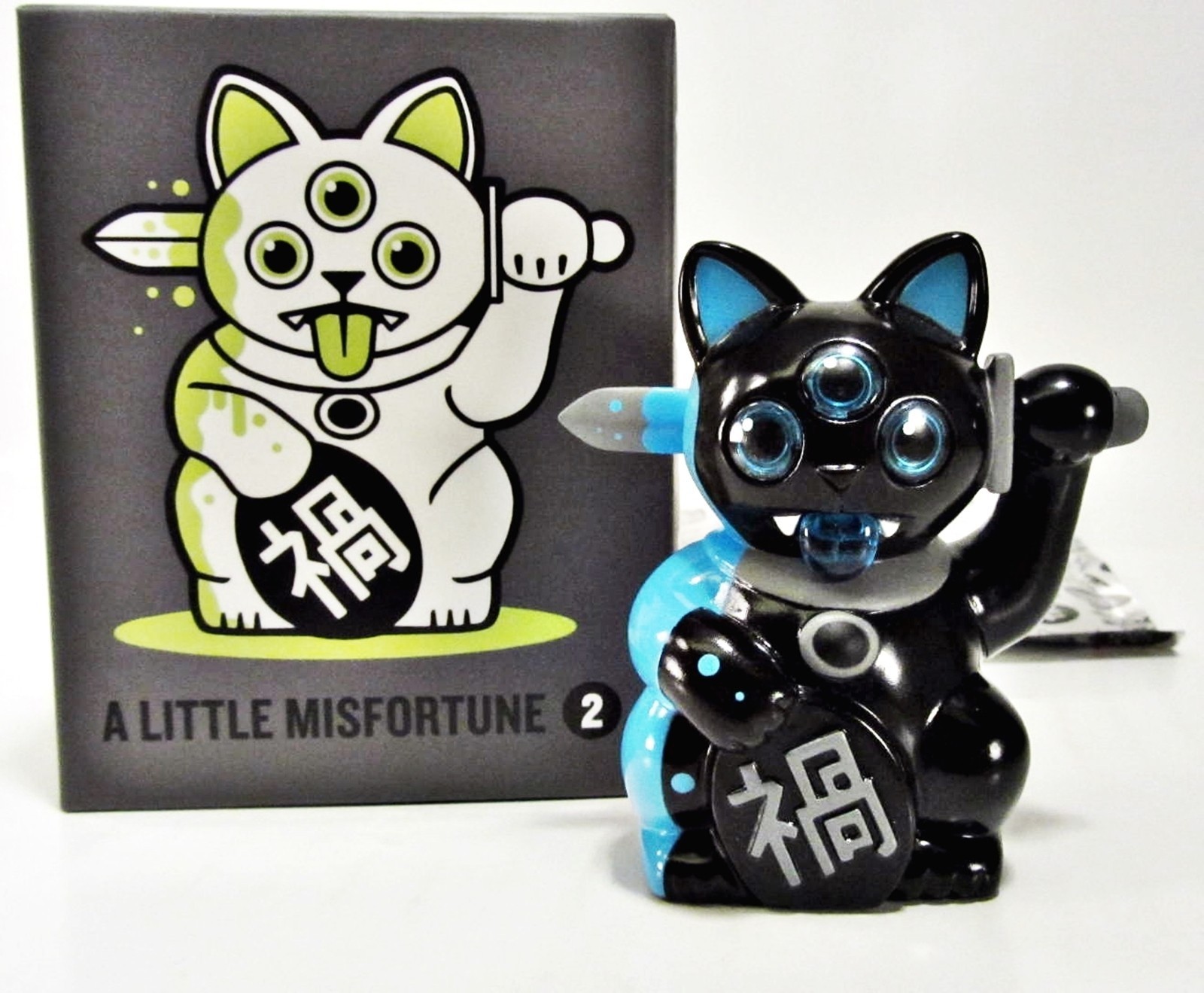 A little misfortune - black/blue Misfortune Cat by... | Trampt Library