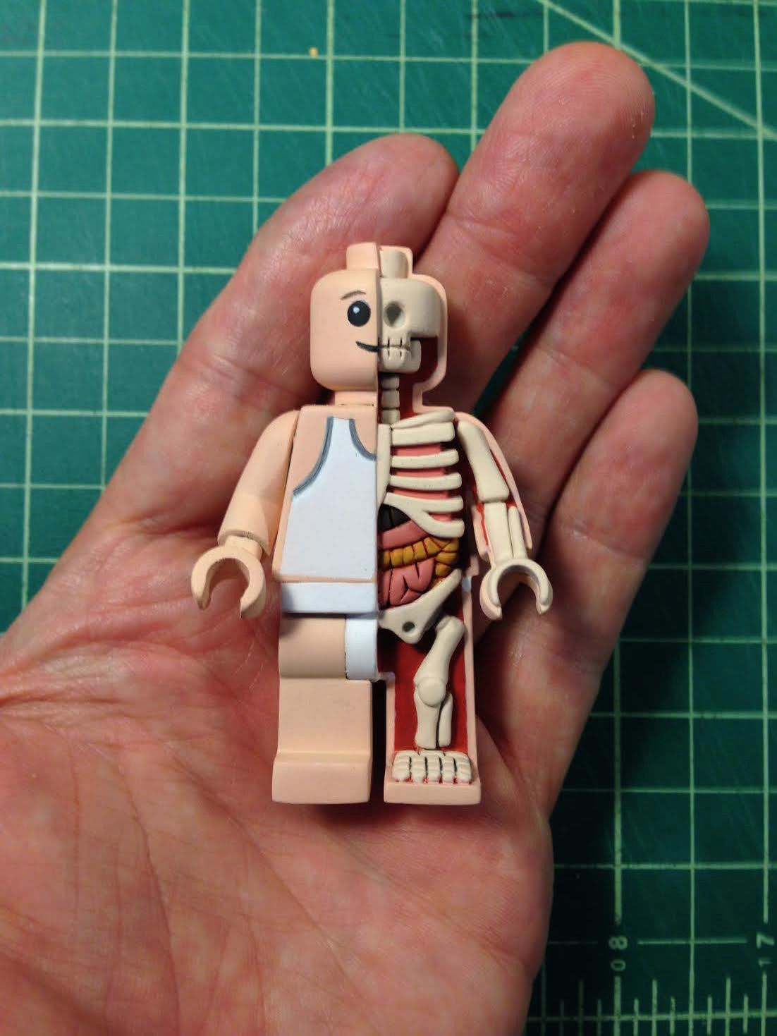 Lego mini figure dissected hand sculpted freeny 2.... | Trampt Library