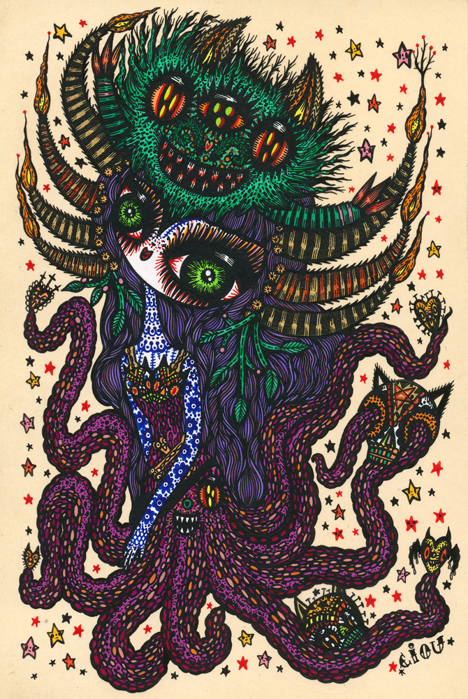 Ciou #3 - succubus sisters 3 Mixed Media by Ciou | Trampt Library