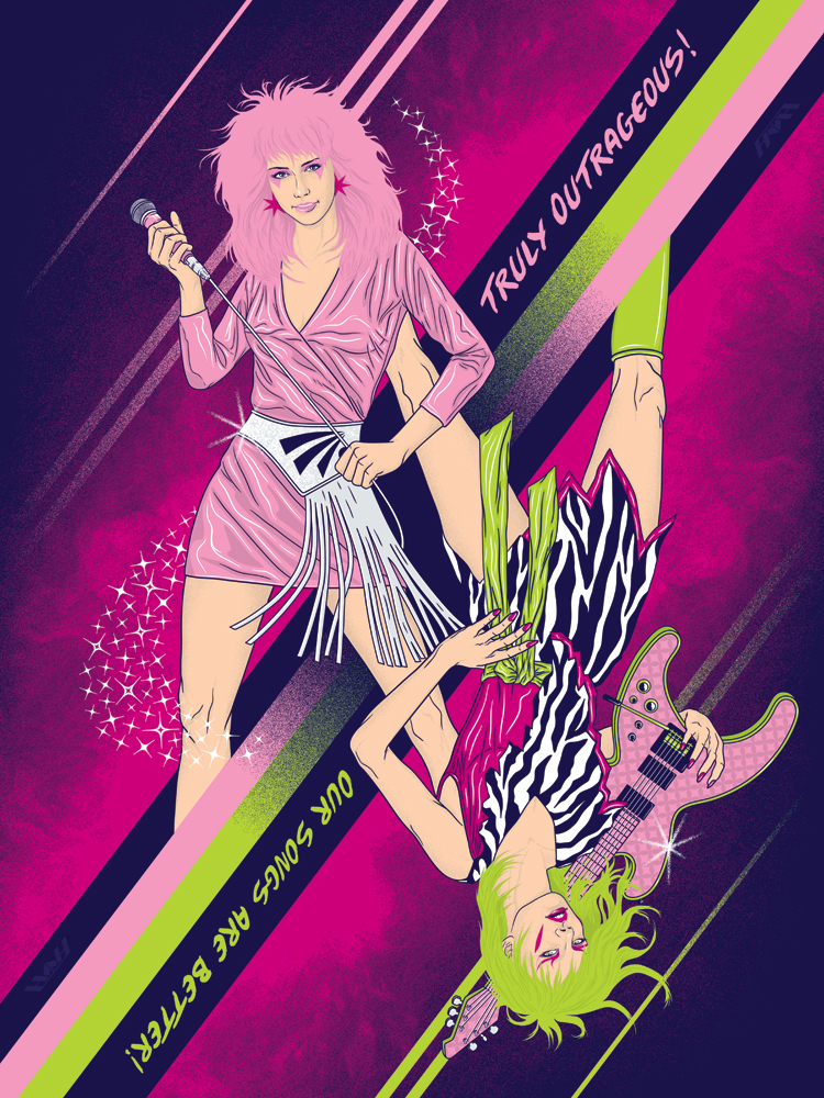 Jem & pizzazz Giclée (Art Print) by Eric Torres (... | Trampt Library