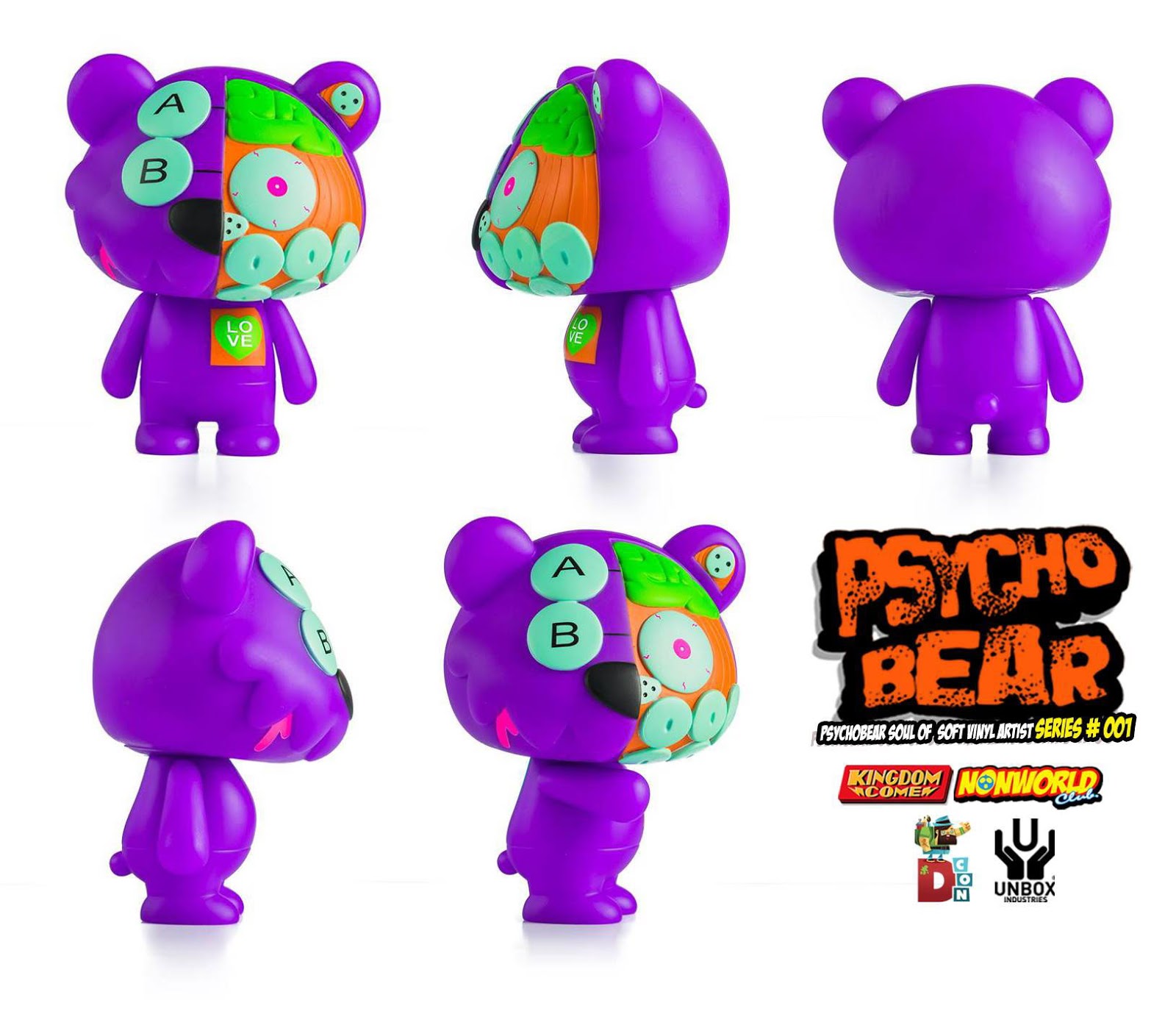 Psycho bear - purple Psycho Bear by Kingdom Come S... | Trampt Library
