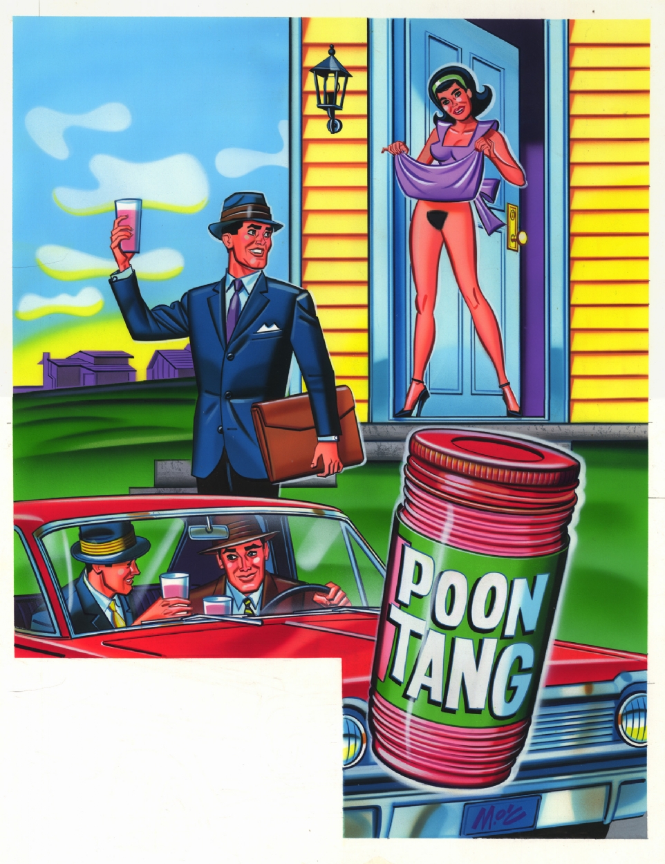 Poon-tang Acrylic by Mitch O'Connell | Trampt Library