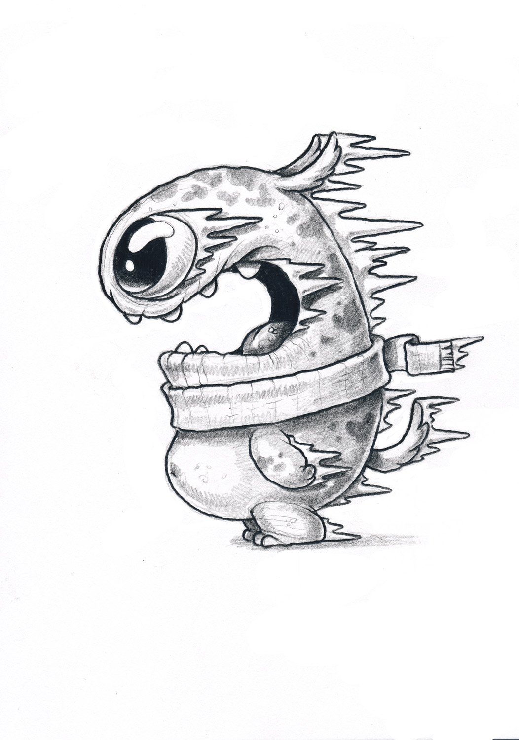 Original drawing #1031 Graphite by Chris Ryniak | Trampt Library