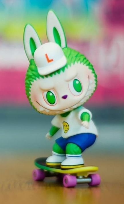 Skateboard labubu Labubu by Kasing Lung from POP Mart | Trampt Library