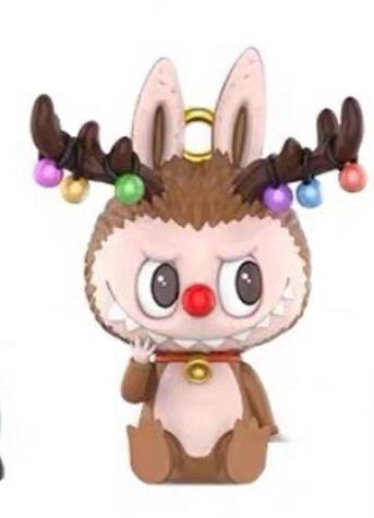 Christmas deer Labubu by Kasing Lung from POP Mart | Trampt Library