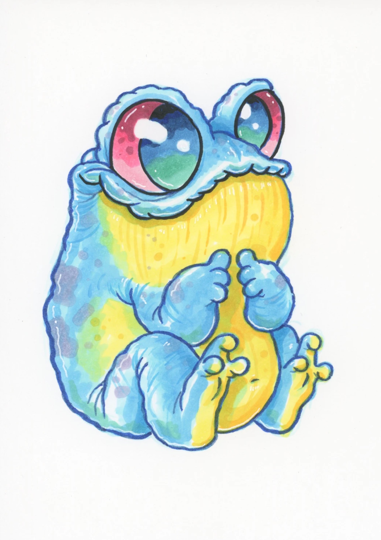 Original marker drawing frog #10 Marker by Chris R... | Trampt Library