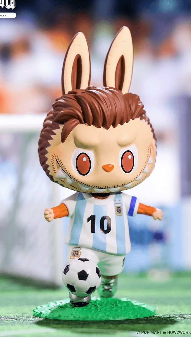 Lionel messi dribbling Labubu by Kasing Lung from ... | Trampt Library