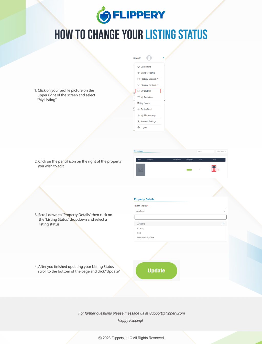 Listing Status - Flippery