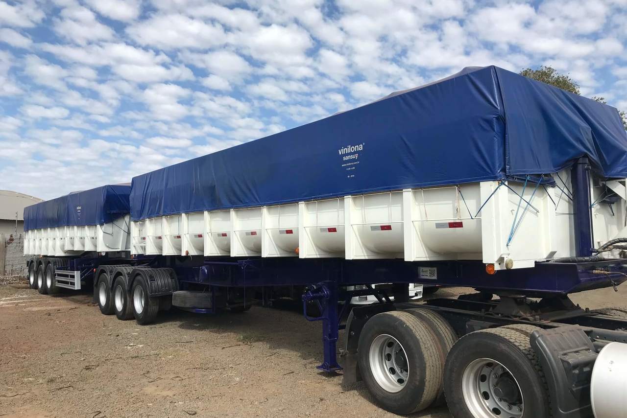 Bitrem 9 eixos Guerra Caçamba 12/12 - JK Caminhões | Trucadao.com.br